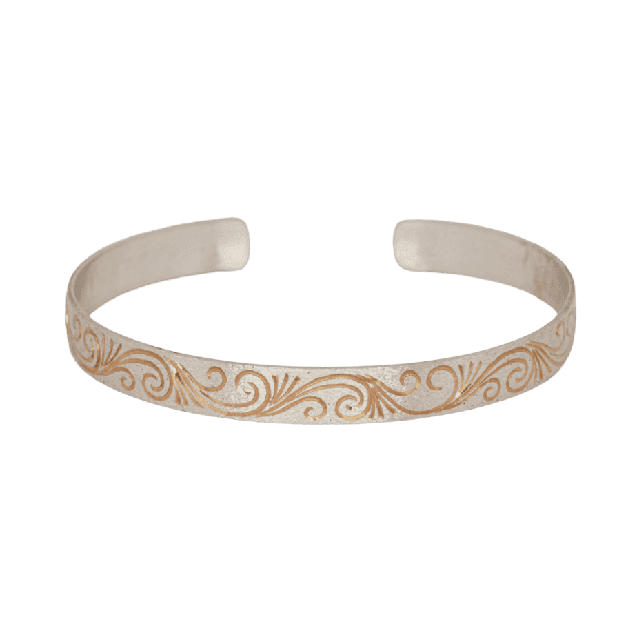 Sterling Silver Scroll Cuff Bracelet | Atlanta Diamond Design