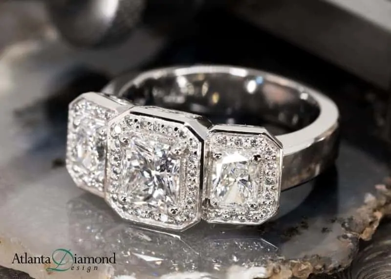Oval Diamond 5 Stone Engagement Ring | Atlanta Diamond Design